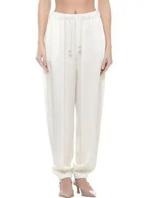 Fabiana Filippi Viscose Blend Slim Fit Trousers - Butter