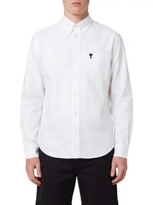 AMI Paris Casual Cotton Shirt - White