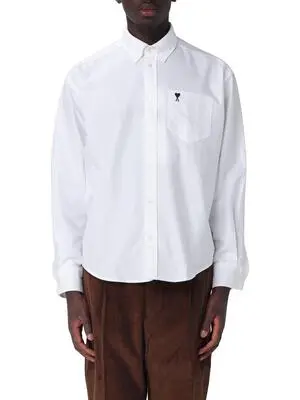AMI Paris Casual Cotton Shirt White