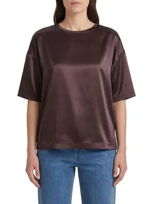 Brunello Cucinelli Silk Blend Blouse - Brown