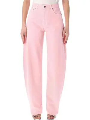 HAIKURE Haikure High Rise Wide Leg Jeans Pink