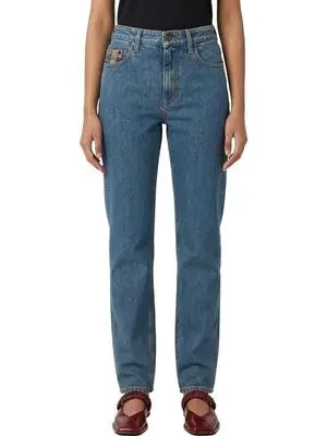 Burberry Straight Leg Jeans - Blue