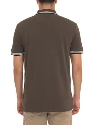 BOSS Basic Cotton Polo Shirt - Brown