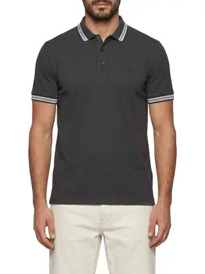 BOSS Basic Cotton Polo Shirt Grey 1