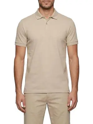 BOSS Cotton Polo Shirt Beige