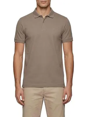 BOSS Cotton Polo Shirt Sand