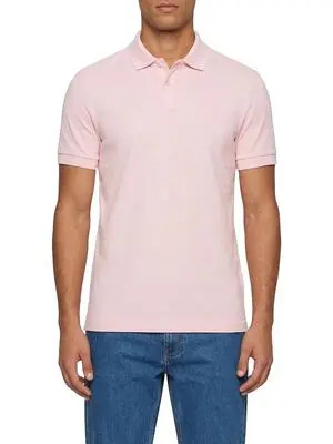 BOSS Basic Cotton Polo Shirt - Pink