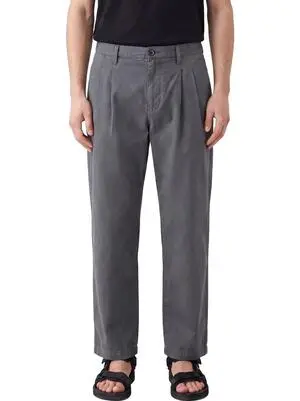 C.P. COMPANY Tailored Pleated Trousers - Steel