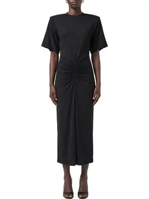 Andamane Stretch Viscose Midi Dress - Black