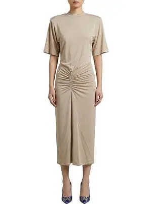 Andamane Stretch Viscose Midi Dress - Grey