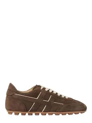 Hogan Hogan Suede Lace-Up Sneakers Brown