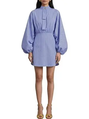 ZIMMERMANN Zimmermann Striped Cotton Blend Mini Dress