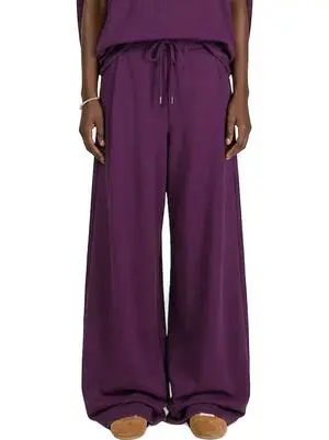 Dries Van Noten Dries Van Noten Wide-Leg Sweatpants Violet