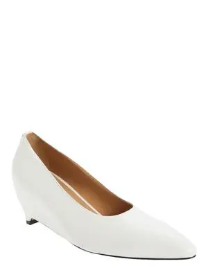 MAISON MARGIELA Wedge Pointed-toe Pumps - White