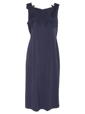 Alberta Ferretti Applique Midi Dress - Blu