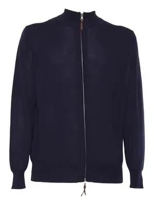 BALLANTYNE Zipped Cardigan - Blu