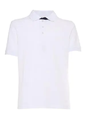 FAY Polo Shirt With Double Button Collar