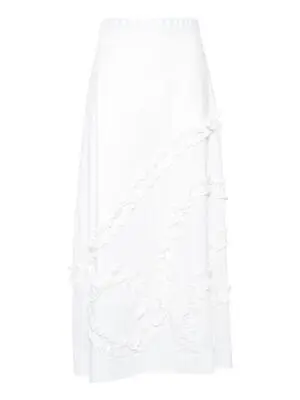 CLIPS Skirt With Ruffle Detail - White
