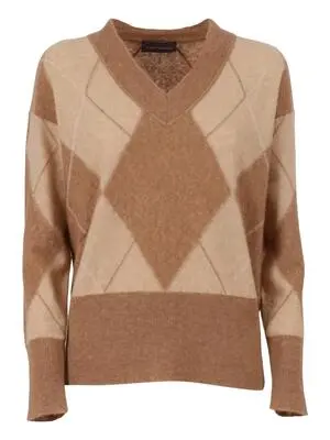 Lorena Antoniazzi Knit V-neck Top - Red