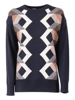 Lorena Antoniazzi Knit Top Blu