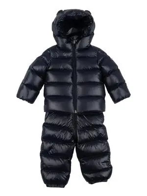 MONCLER BABY Woven Clothing Ensemble - Blu