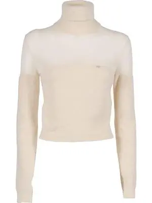 Elisabetta Franchi Tricot Knit Top - White