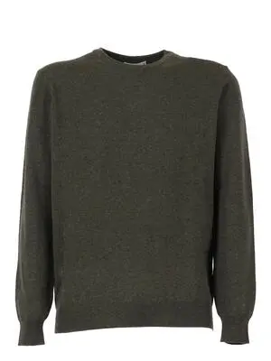 KANGRA Crewneck Sweater With Alcantara Patches