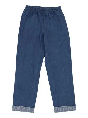 FENDI JR Light Denim Pantalone - Blu