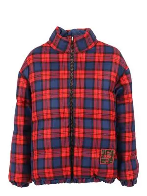 FENDI JR Piumino Tartan - Red