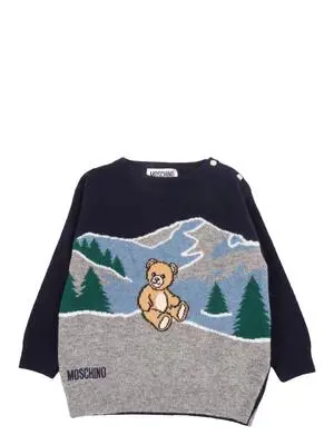 Moschino Crewneck Top - Blu