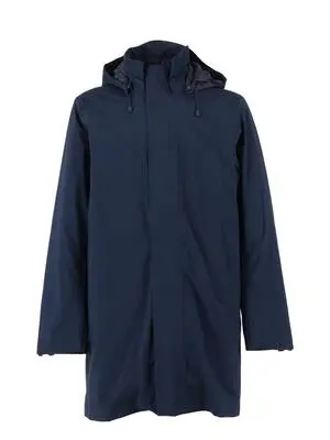 K-WAY Bonded Padded 3/4 Length Coat - Blu