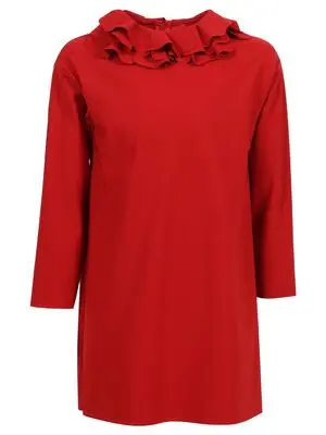 IL GUFO Long Sleeve Dress - Red