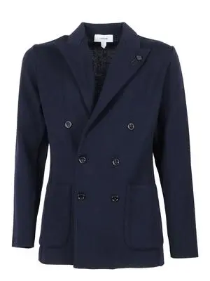LARDINI Giacca Maglia - Blu