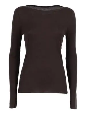 MAJESTIC FILATURES Long Sleeve Boatneck T-Shirt