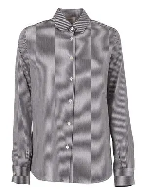 MAZZARELLI CAMICIE Striped Button Down Shirt - Blu