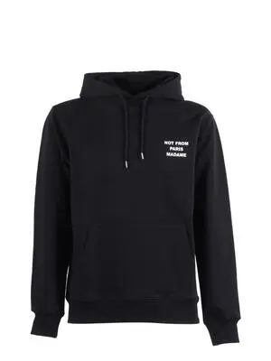 DR�LE DE MONSIEUR Bold Slogan Hoodie - Red