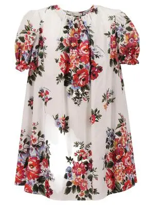 Dolce & Gabbana Short Sleeves Dress - White