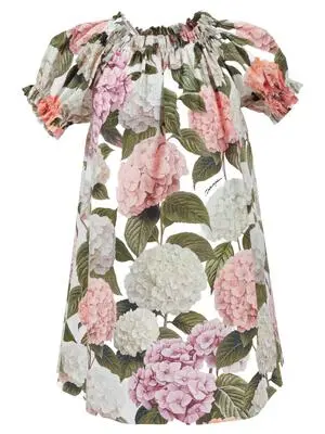 Dolce & Gabbana Short Sleeve Dress - White