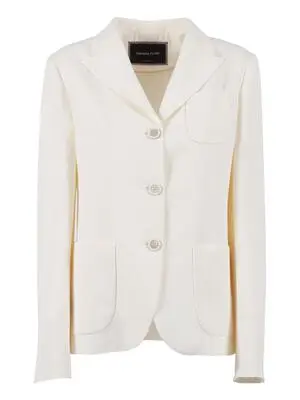 Fabiana Filippi Fitted Jacket - White