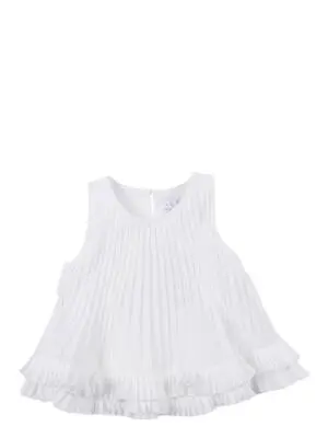 Monnalisa Plisse Mussola Top - Other