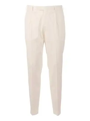 PT TORINO Master Pleated Trousers - White
