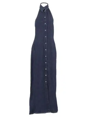 7 For All Mankind Halter Long Shirt Dress - Red