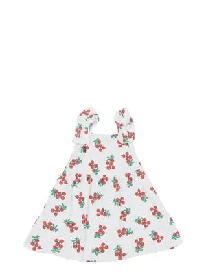 BOBO CHOSES Ruffled Dress With Tomato Print - Blu