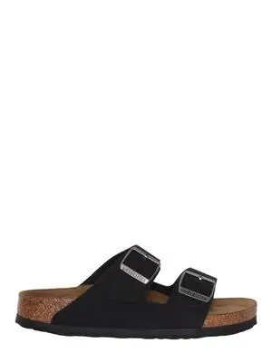 BIRKENSTOCK Arizona SFB Nubuck Leather Sandals Red