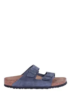 BIRKENSTOCK Arizona Suede Leather Sandals Red