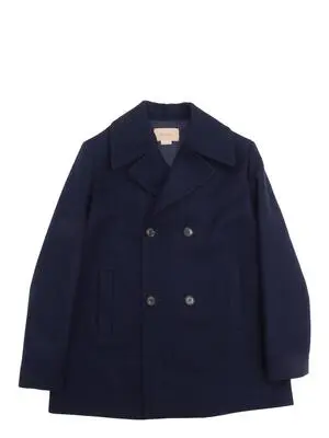Gucci Caban Web Placed Coat - Blu