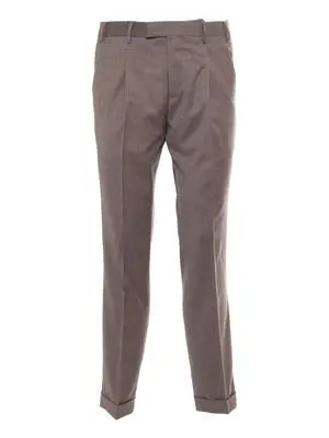 PT TORINO Pleated Trousers - Red
