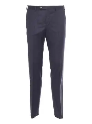 PT TORINO Slim Flat Front Trousers - Blu