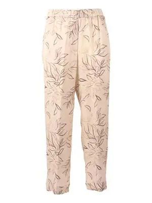PESERICO Floral Printed Trousers