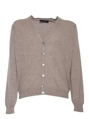 PHI FDL Cashmere Cardigan - Red
